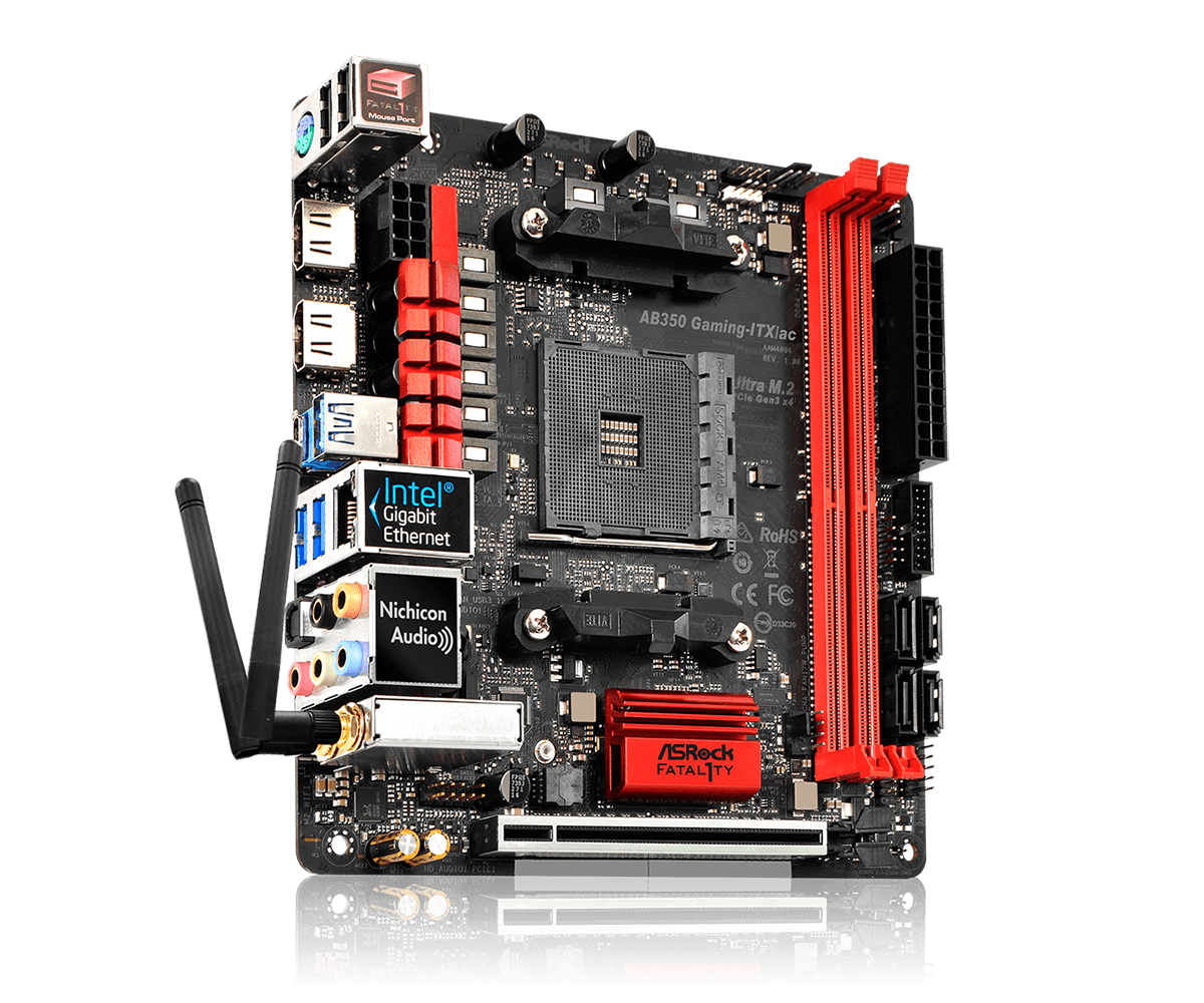 ASRock > Fatal1ty AB350 Gaming-ITX/ac