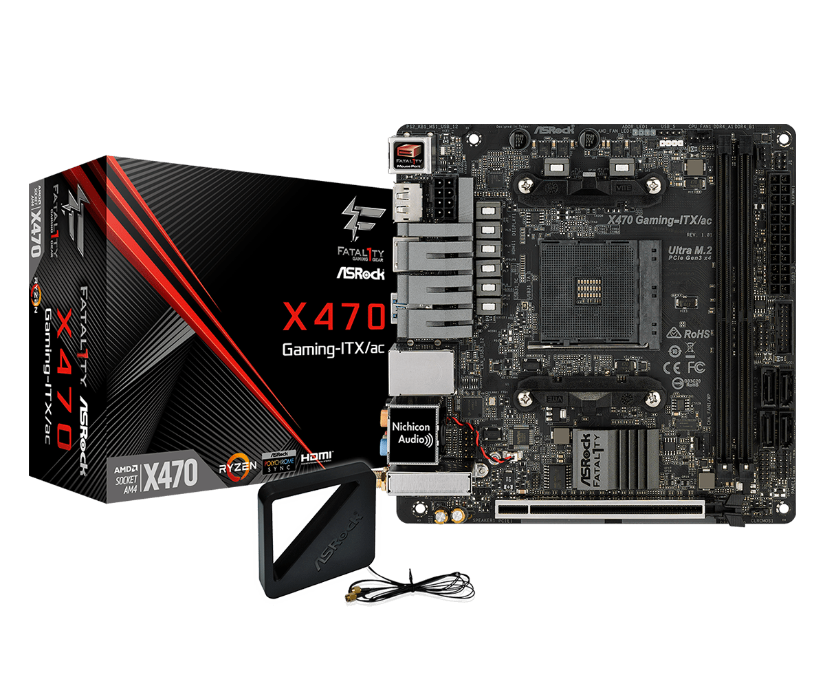 ASRock > Fatal1ty X470 Gaming-ITX/ac