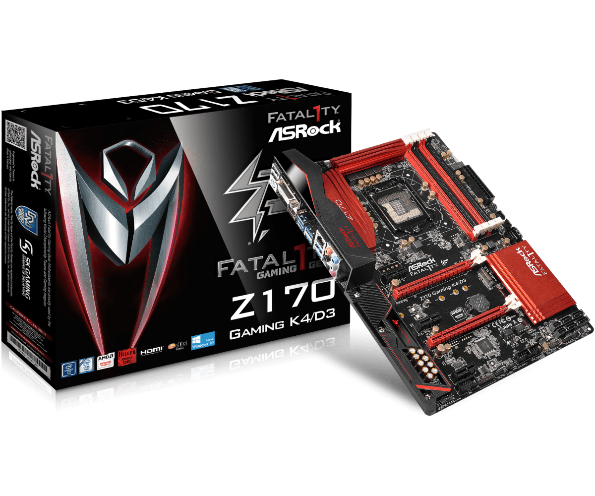 ASRock > Fatal1ty Z170 Gaming K4/D3