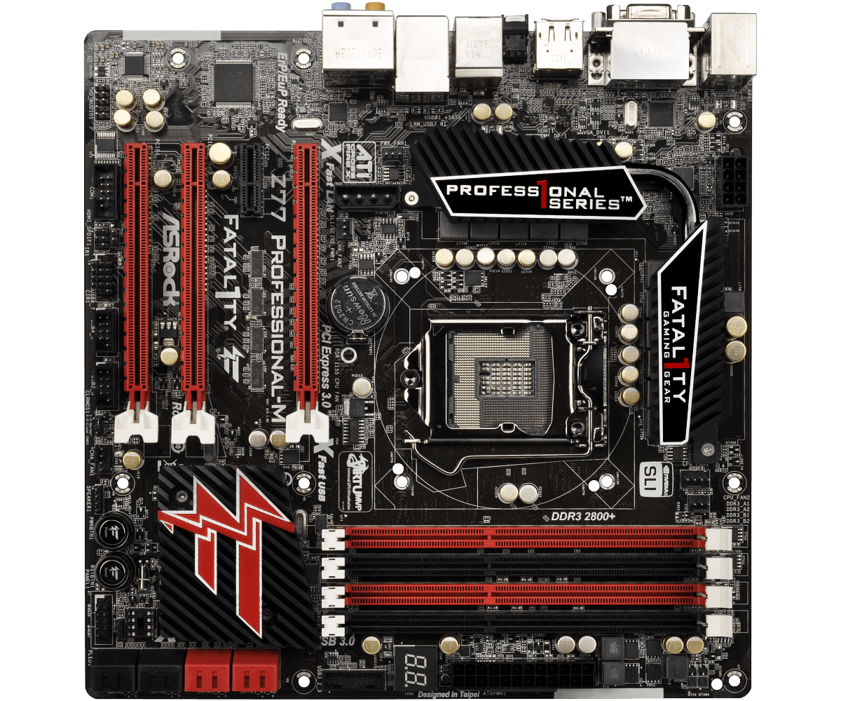 ASRock > Fatal1ty Z77 Professional-M