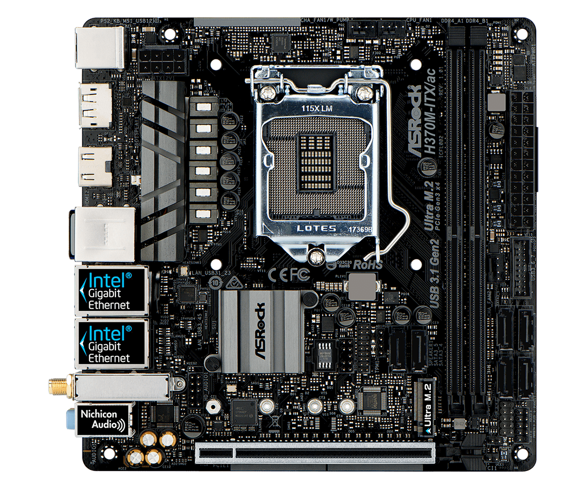 ASRock > H370M-ITX/ac