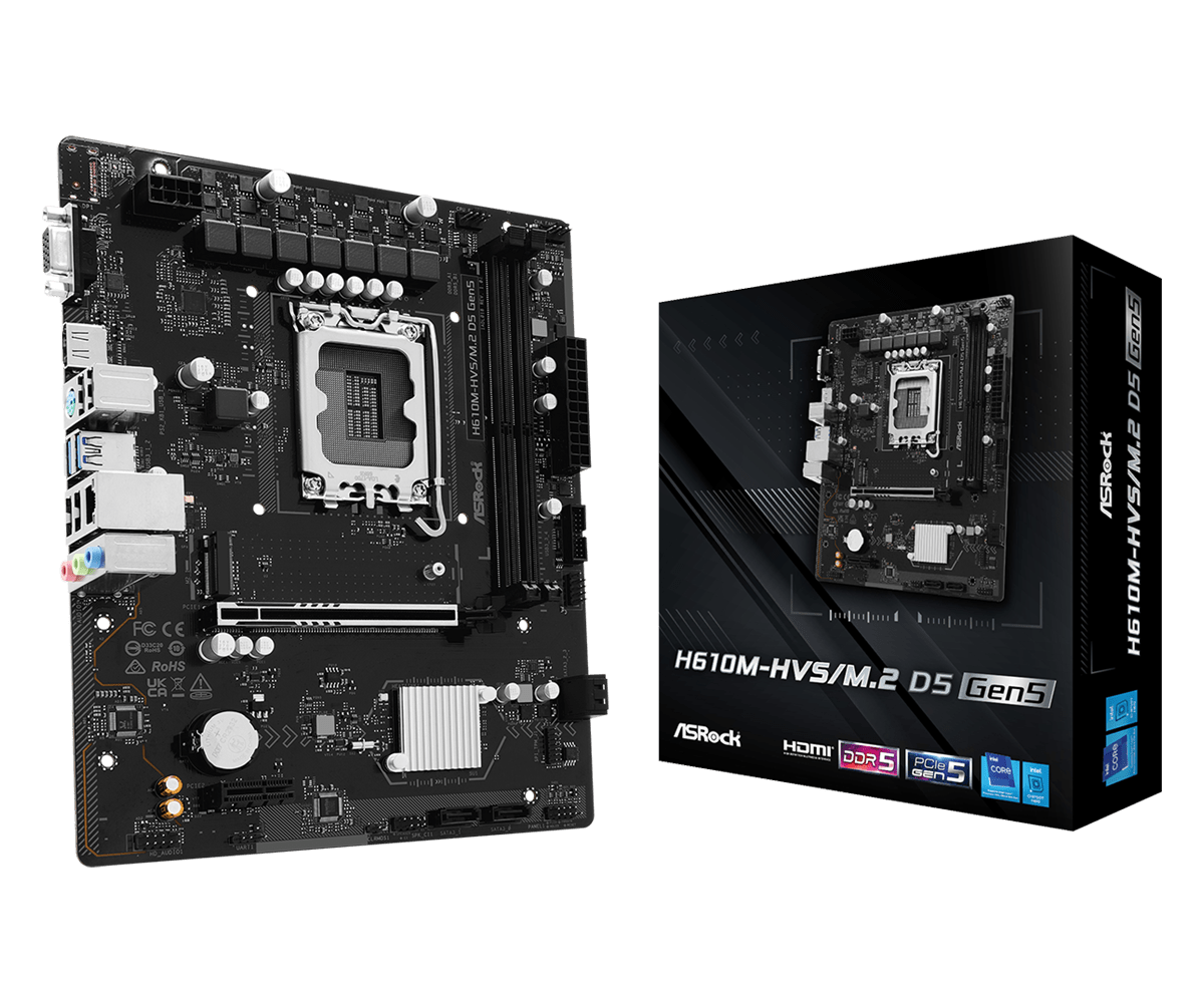 ASRock > H610M-HVS/M.2 D5 Gen5