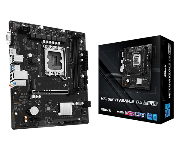ASRock > H610M-HVS/M.2 D5 Gen5