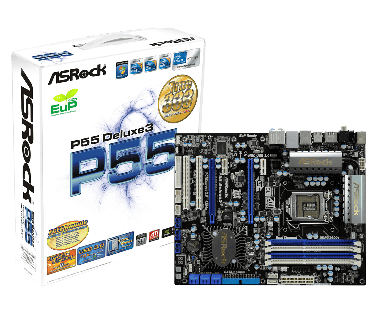 ASRock > P55 Deluxe3