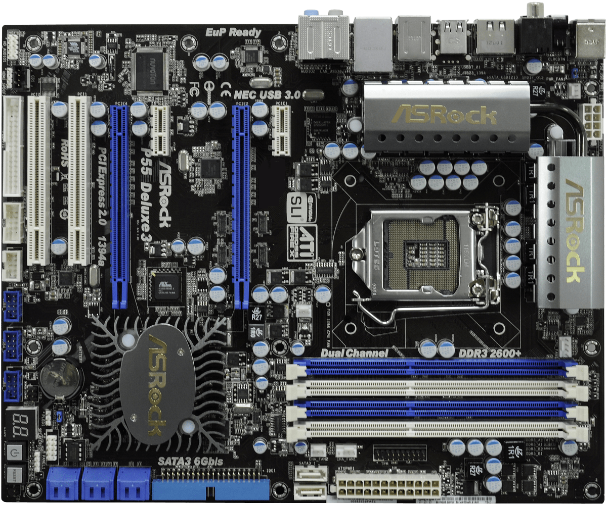 ASRock > P55 Deluxe3