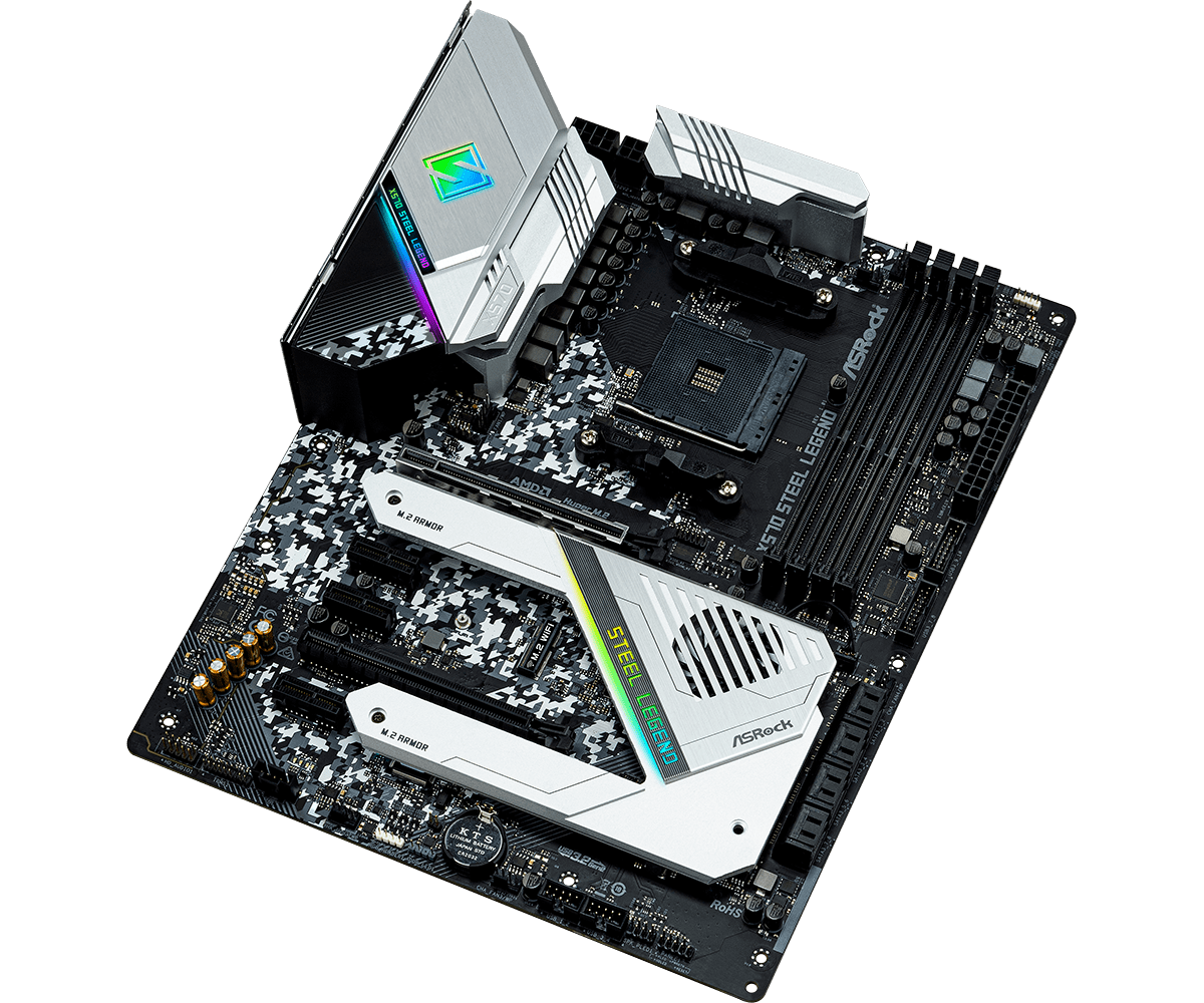 Mainboard ASROCK X570 Steel Legend (AMD X570/Socket AM4/ATX/4 khe RAM DDR4)