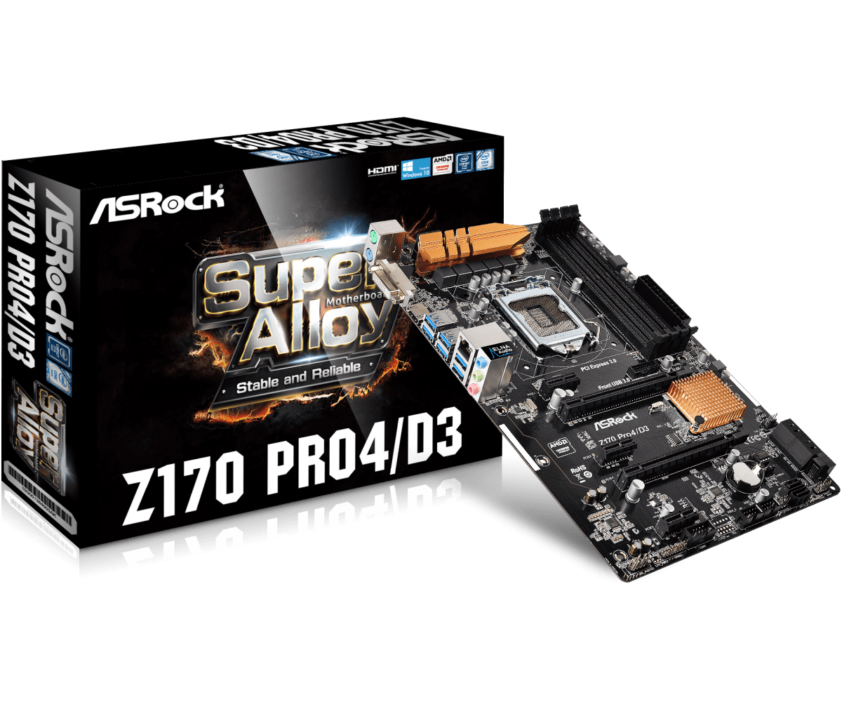 ASRock > Z170 Pro4/D3