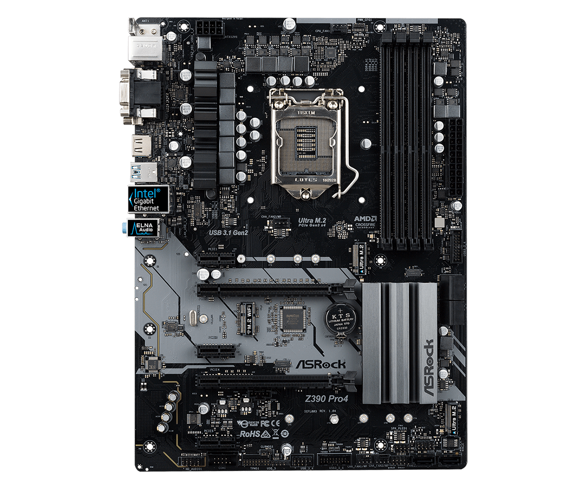 ASRock > Z390 Pro4