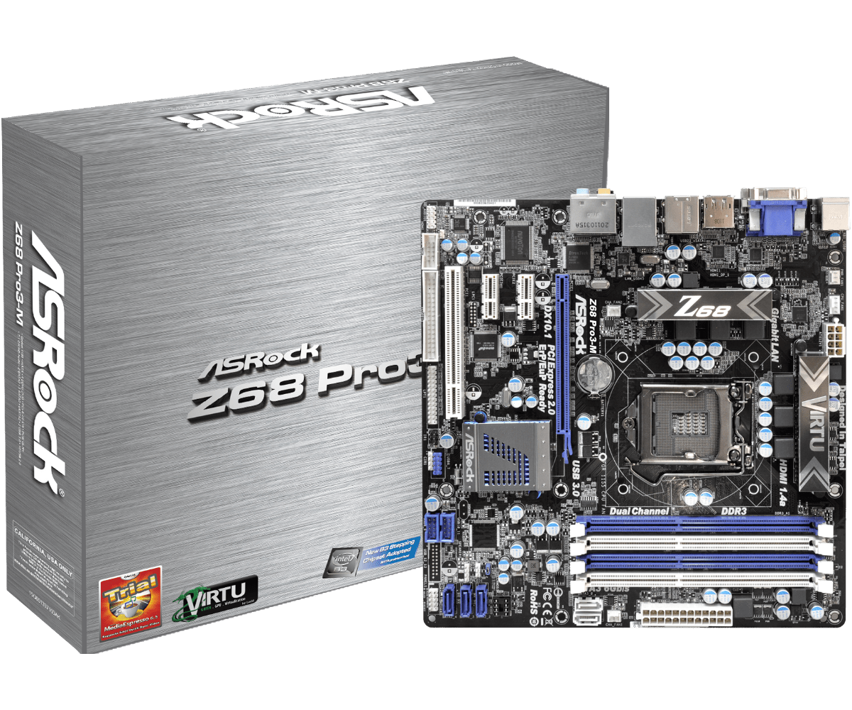 ASRock > Z68 Pro3-M