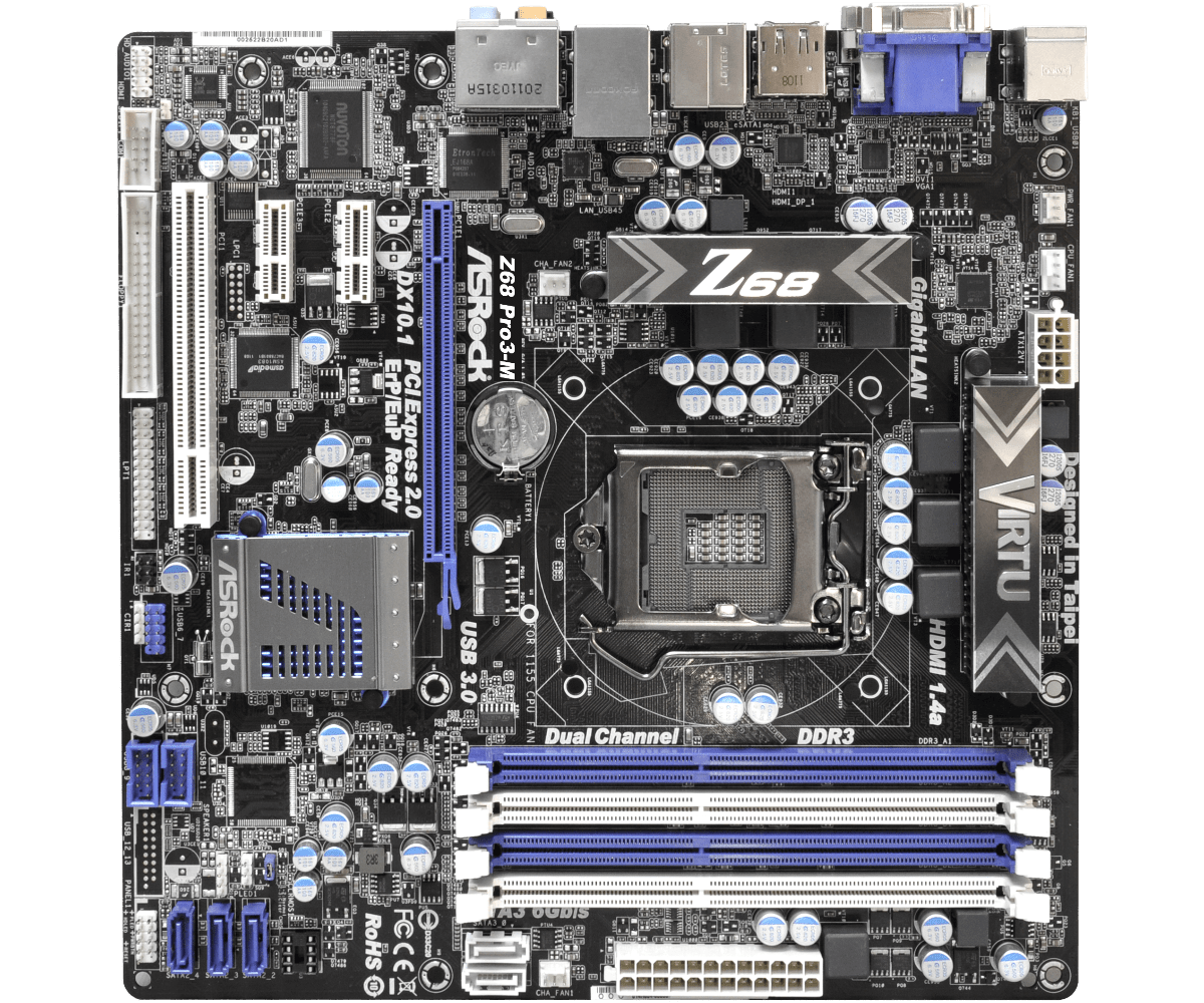 ASRock > Z68 Pro3-M