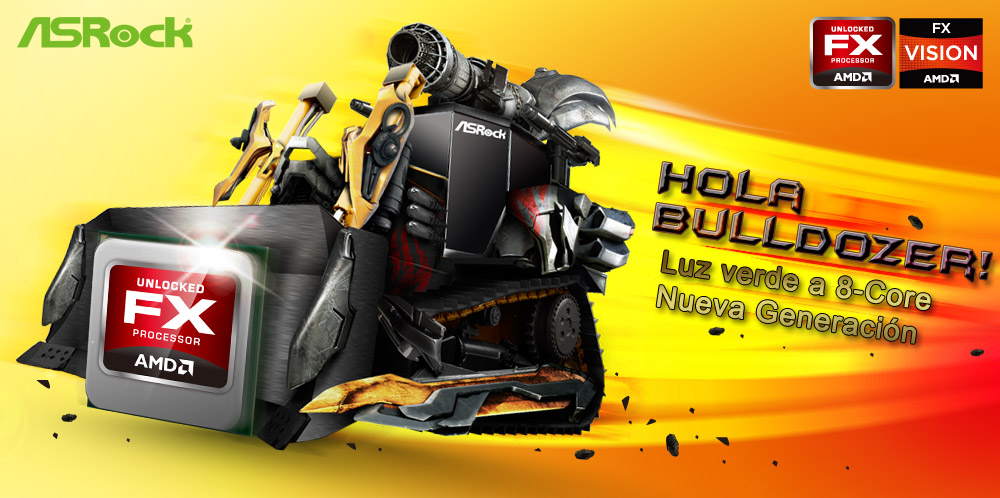 ASRock > AM3+ - Hello Bulldozer!